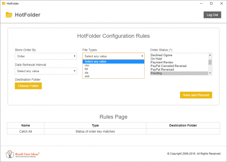 Configuration Module_File Types | PrintXpand