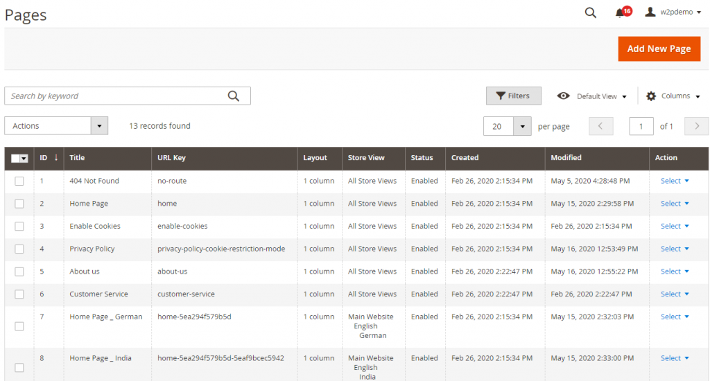 Manage Pages | PrintXpand