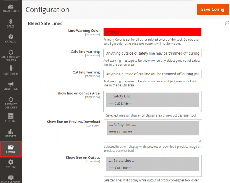 Bleed-Safe Lines configuration | PrintXpand