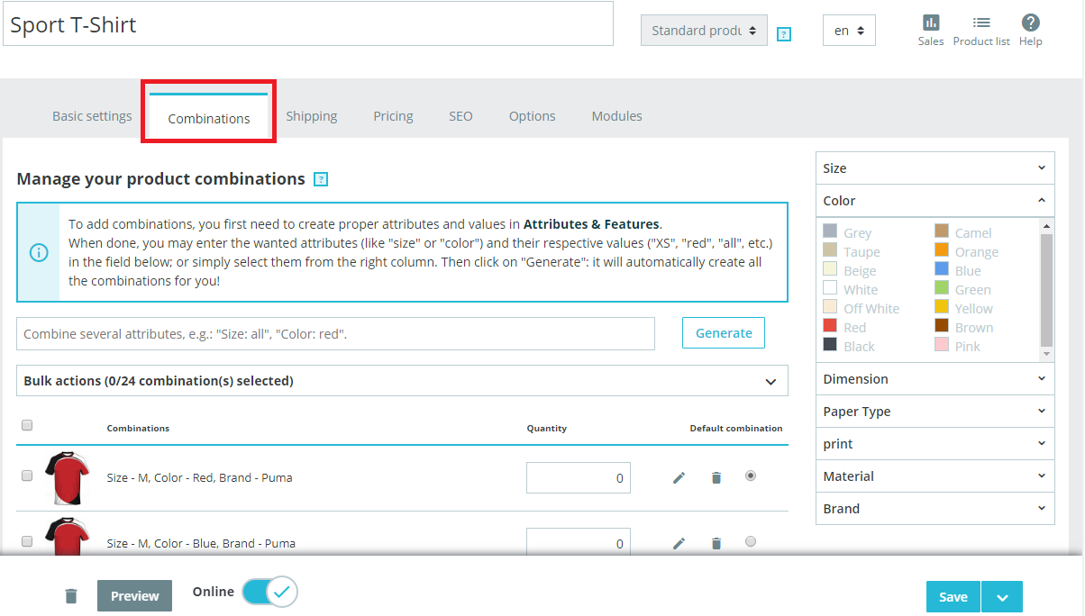 Configure & Insert the Prod. details | PrintXpand