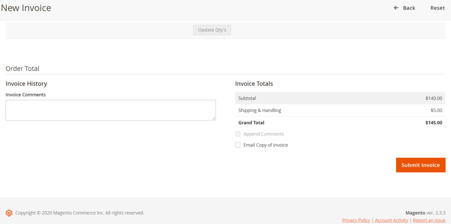 How to submit invoices for an order? | PrintXpand