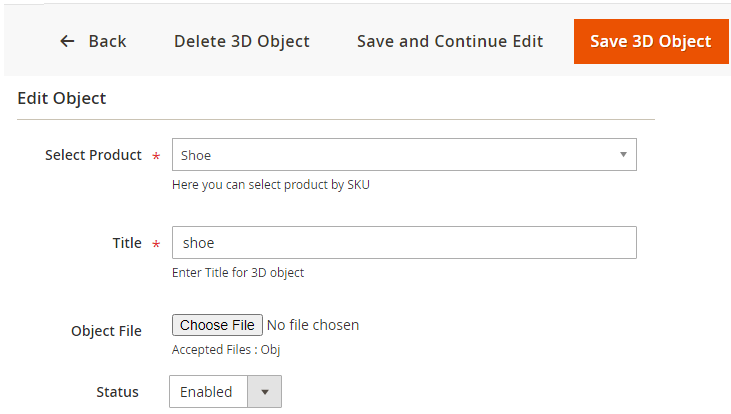 Manage 3D Object | PrintXpand