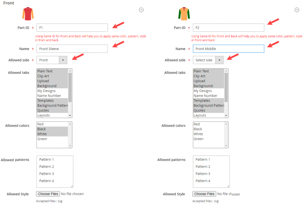 Insert the details for Configurator | PrintXpand