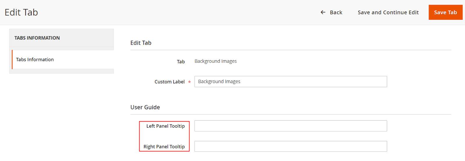 Tabs Details Page | PrintXpand