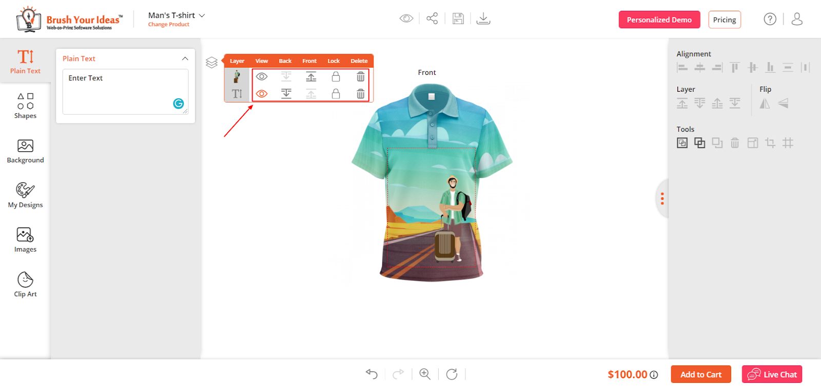 functionalities does layer management | PrintXpand