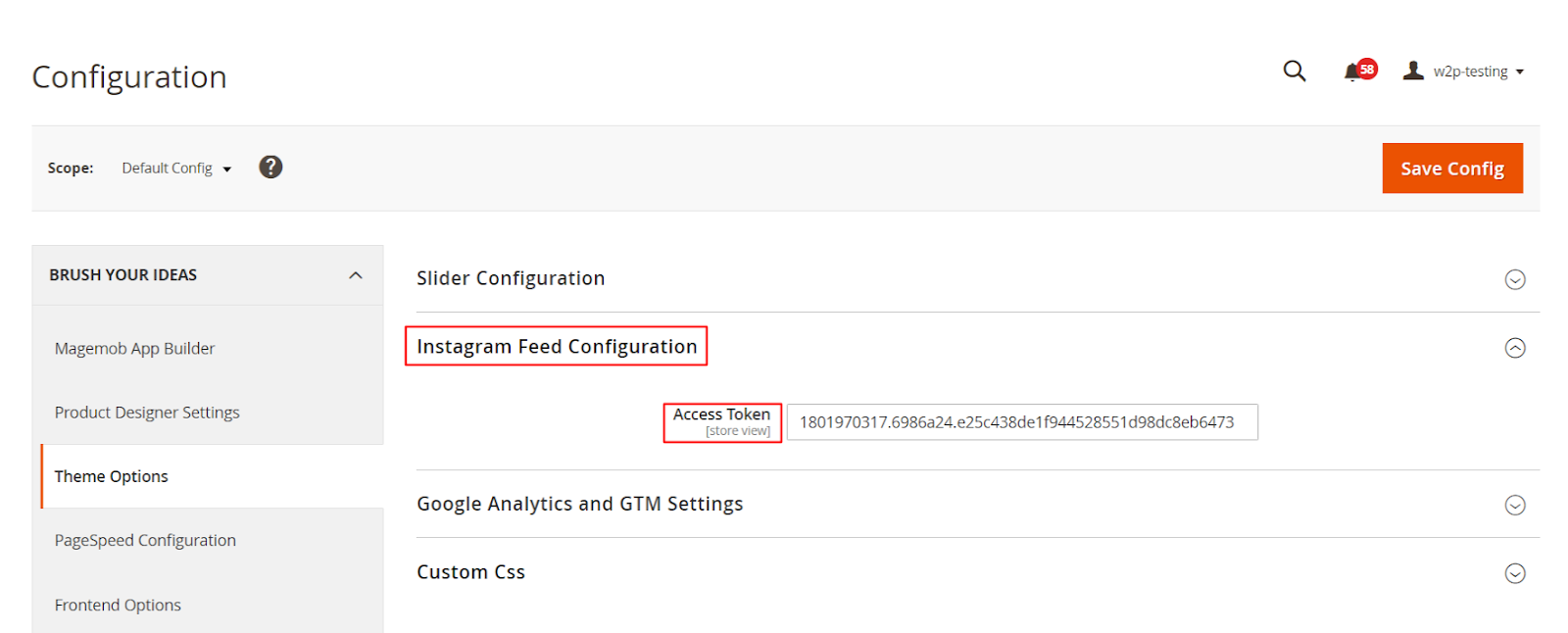 Instagram Feed Configuration | PrintXpand