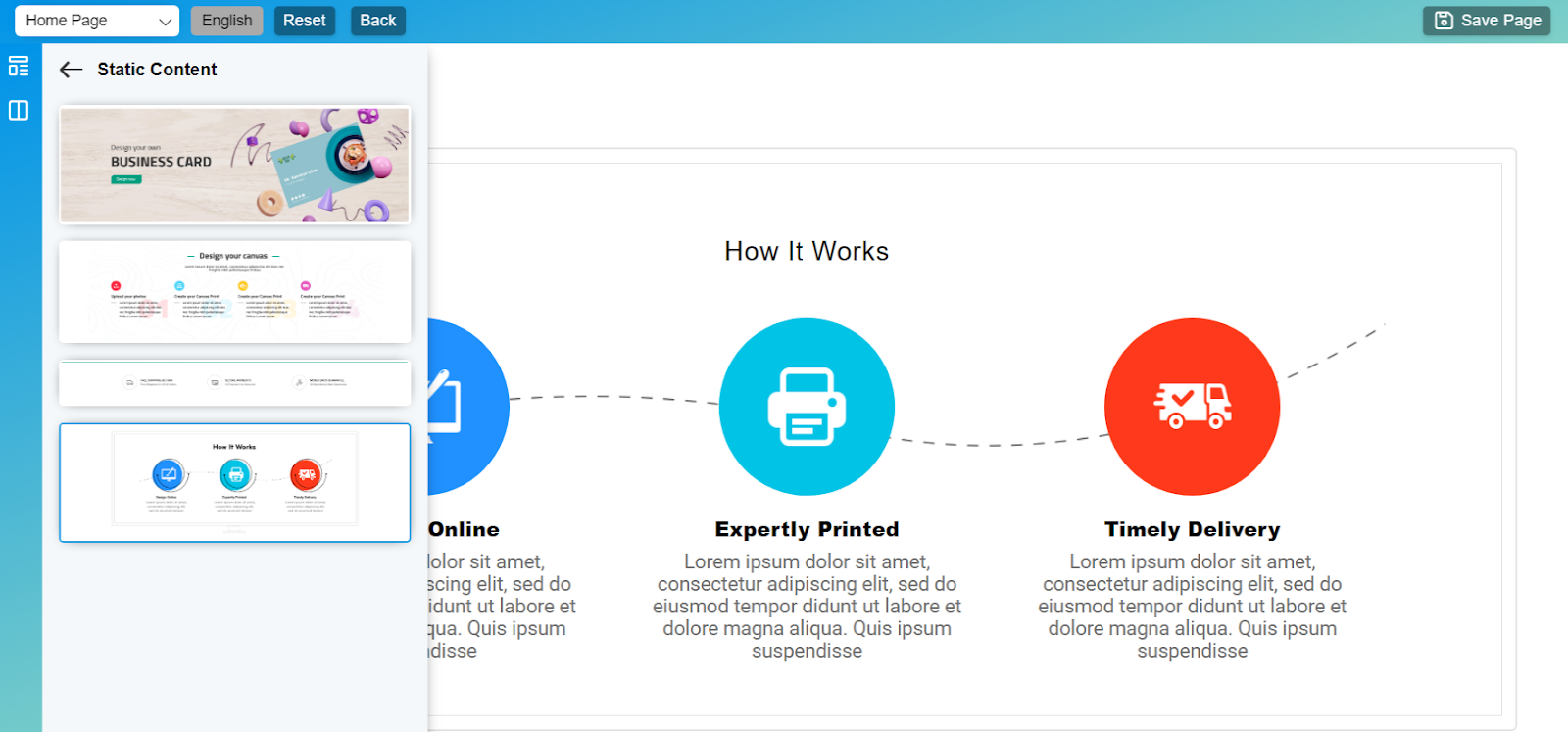 Static Content | PrintXpand