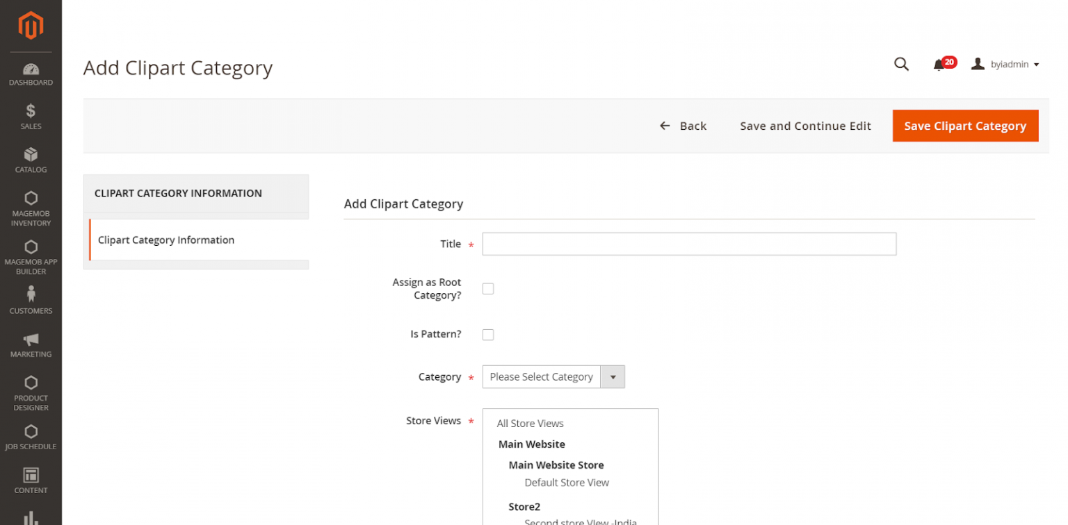How to bifurcate clipart into categories | PrintXpand