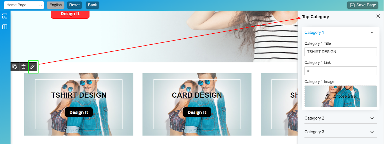 edit the category’s title link image | PrintXpand