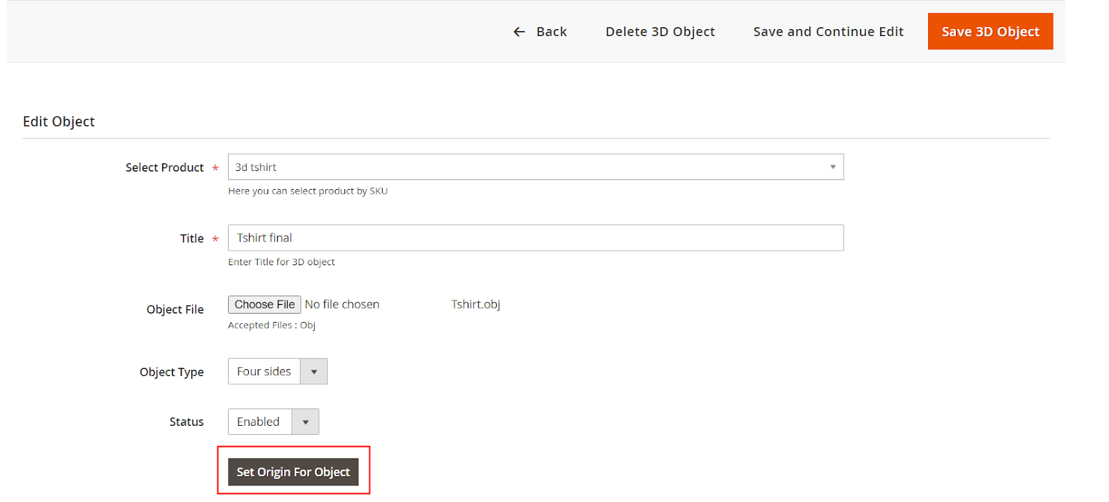 Set Origin For Object | PrintXpand