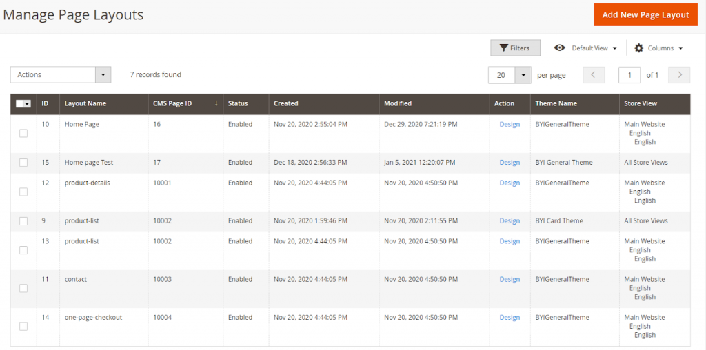 Theme Configuration section | PrintXpand