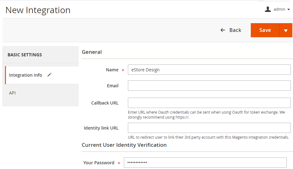 Integration Info-Your Password | PrintXpand