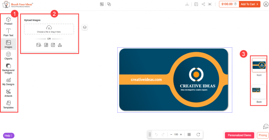1.Storefront Card – Designer Tool | PrintXpand