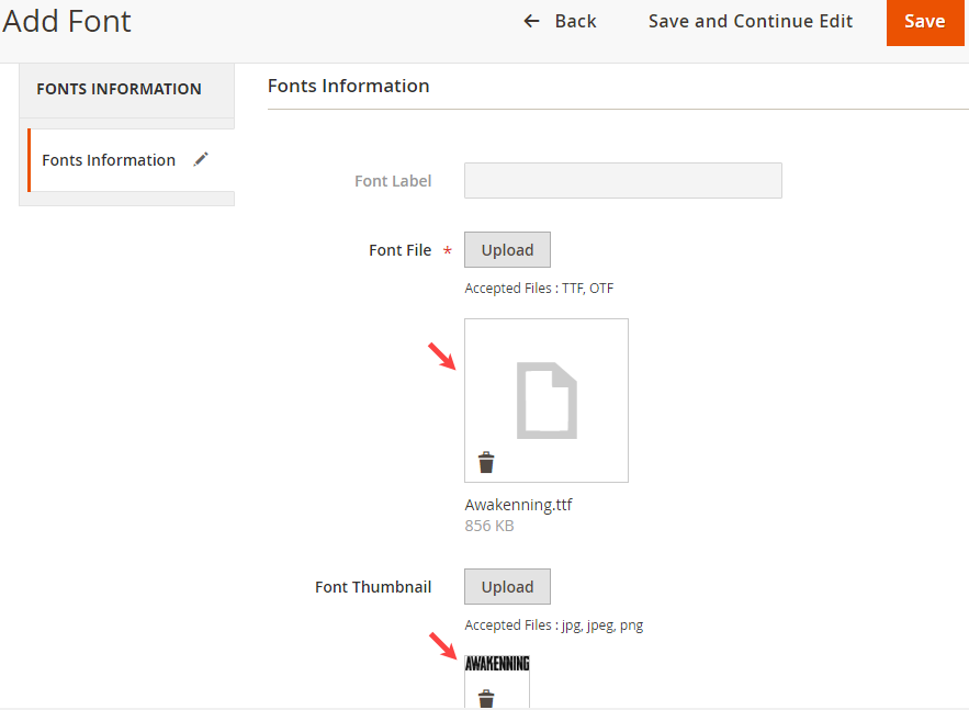 Add Font | PrintXpand