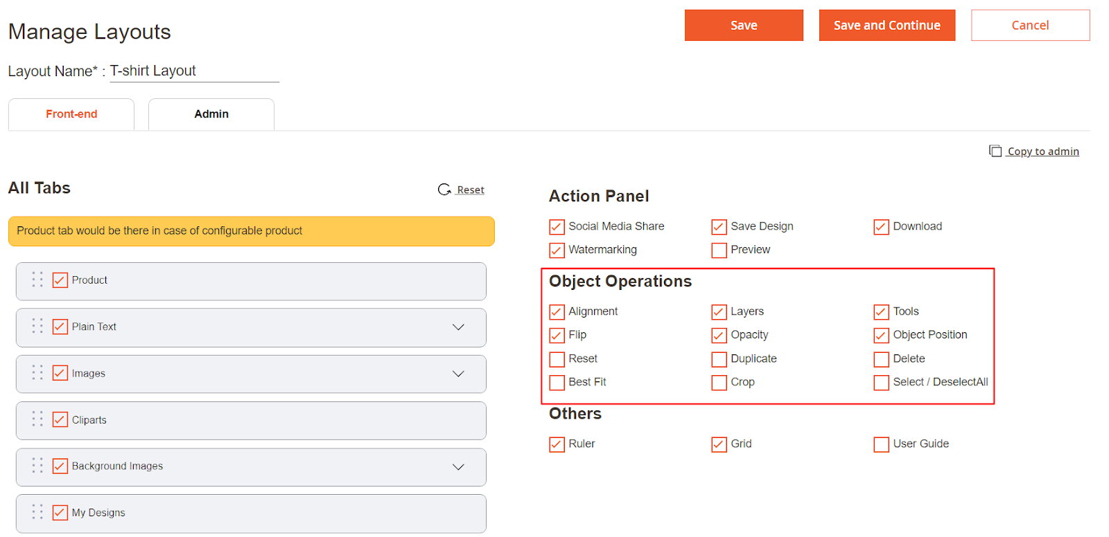 Configure from Backend-2 | PrintXpand