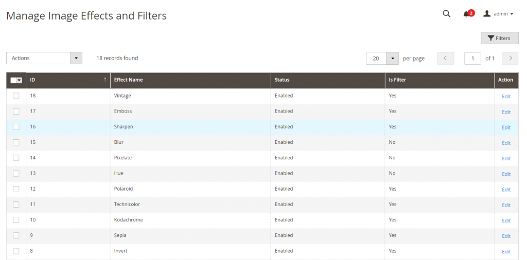 What is the Image Effects and Filters Library? | PrintXpand V3.0 | PrintXpand