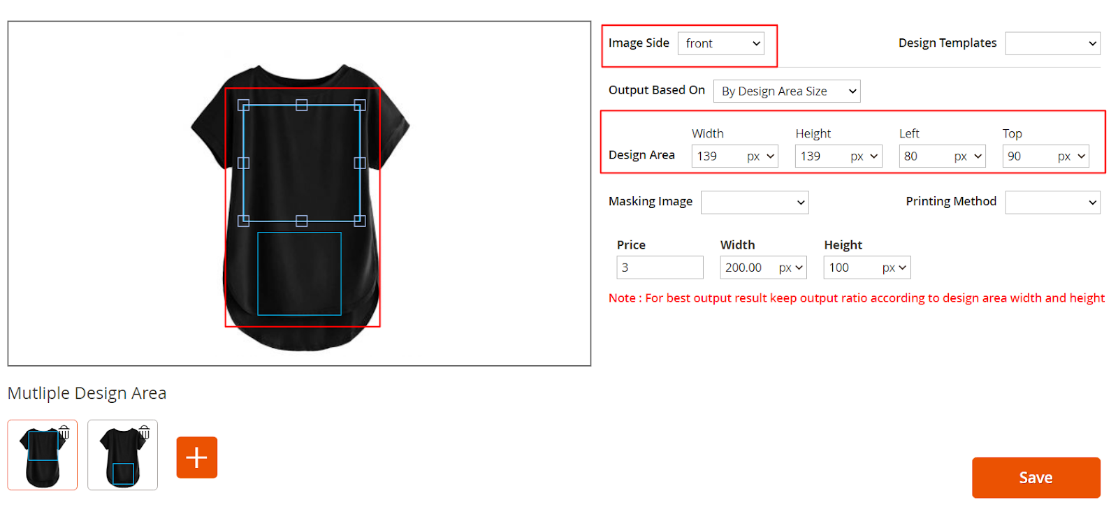 Image Sides and Create Design Area | PrintXpand