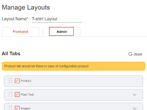 Manage Layouts-Admin panel-2 | PrintXpand