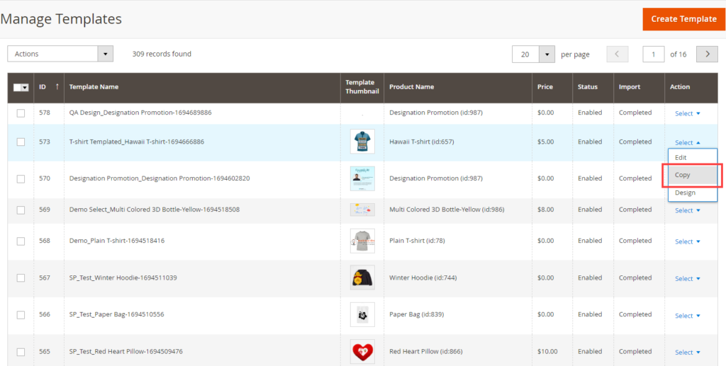 How to Copy the Template to the Other Products | PrintXpand V3.0 | PrintXpand