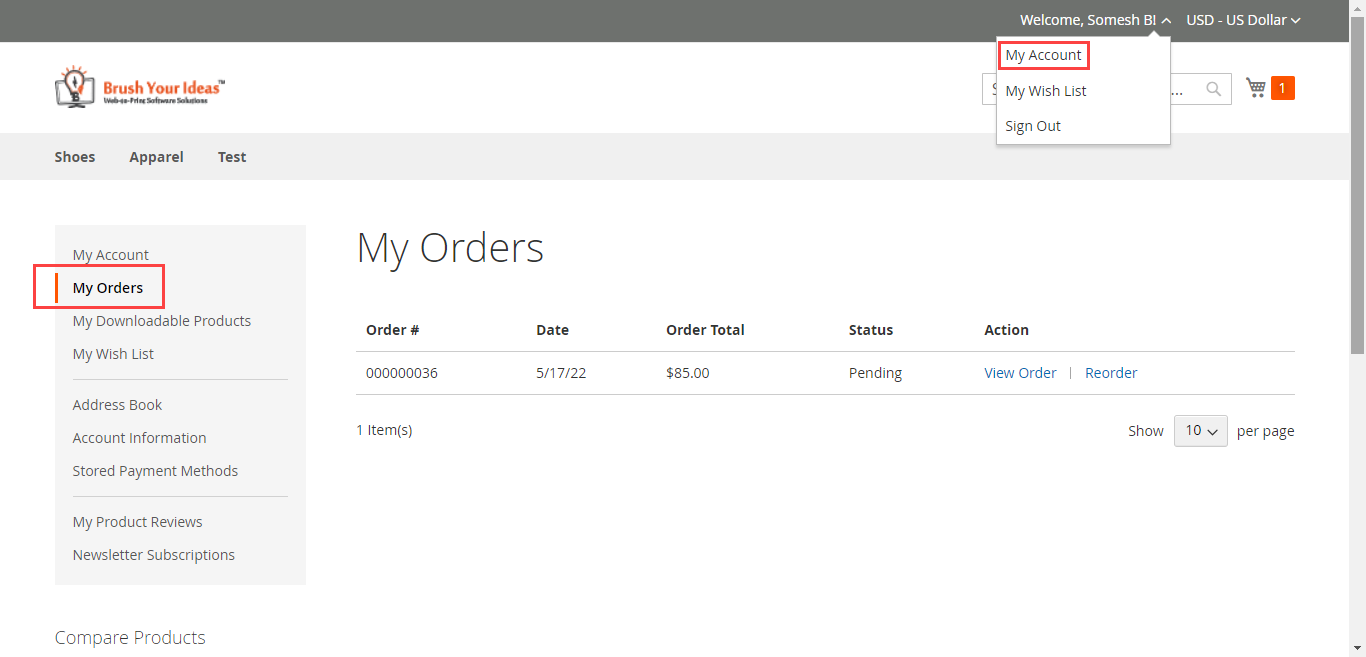 My Orders [1] | PrintXpand