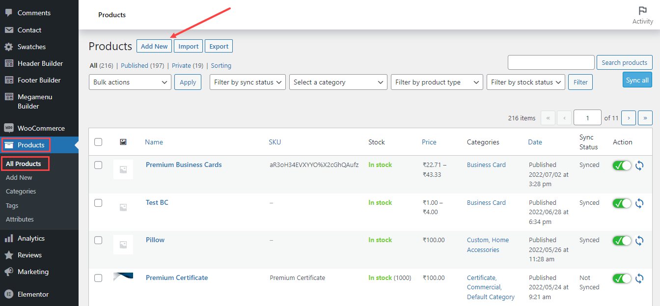 Woocommerce Backend Product Printxpand
