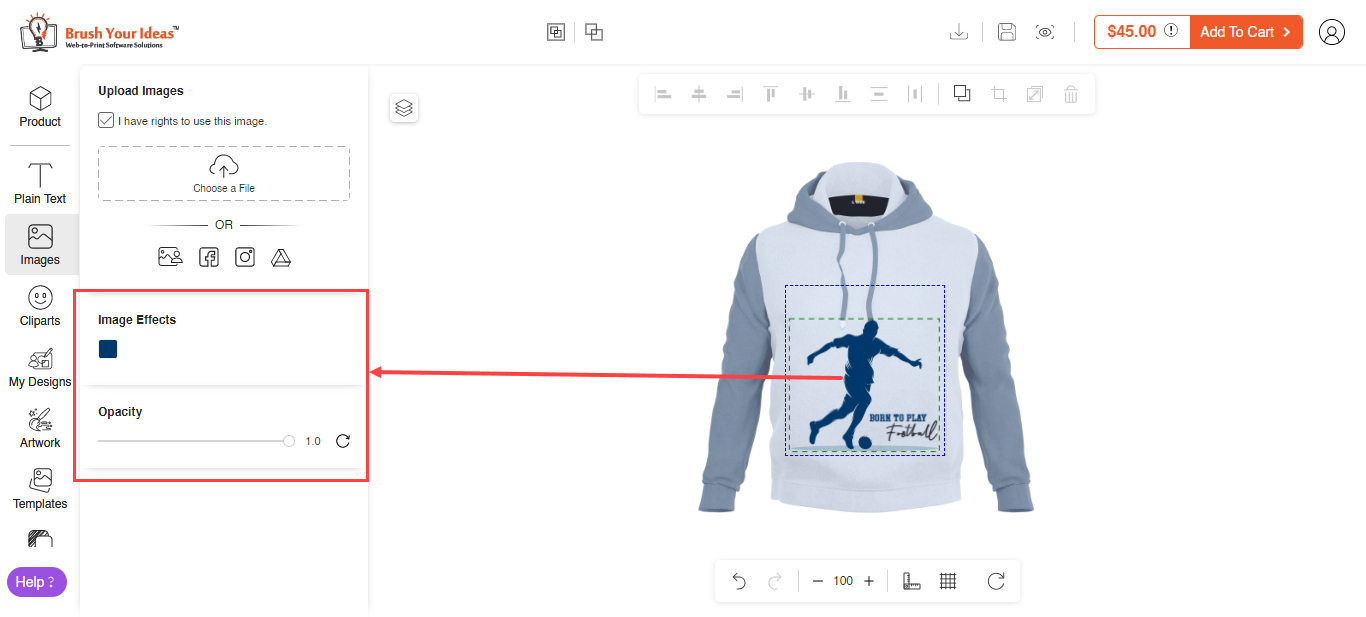 Applying the Position Lock-2 | PrintXpand