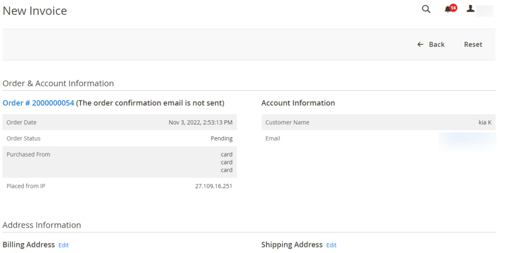 How Can I Generate Invoice of Any Order?