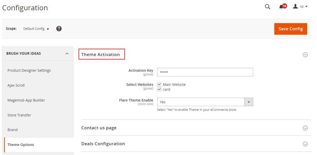 How Can I Enable Theme Flare Option?