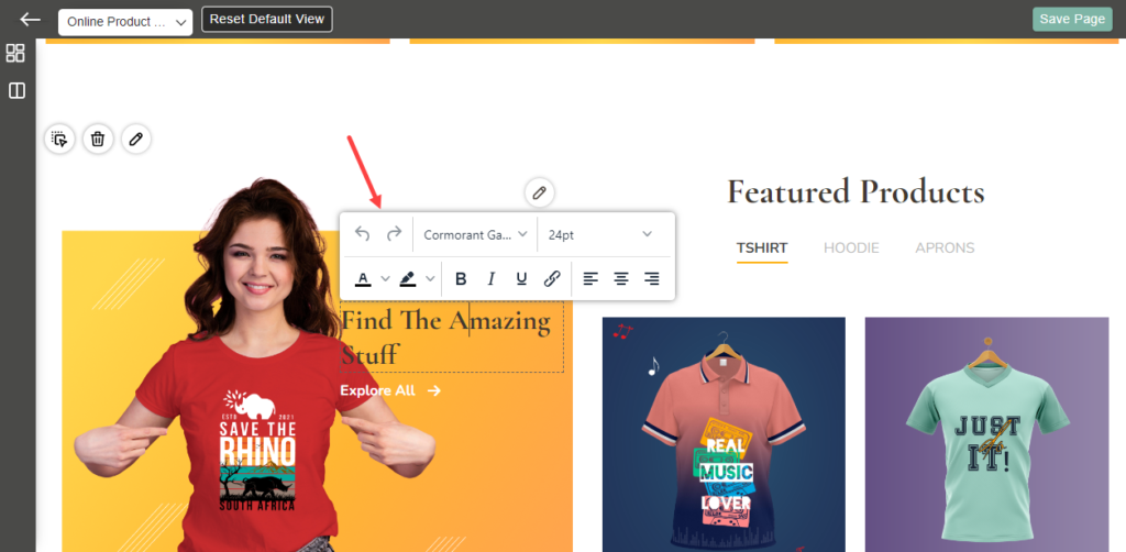 Does your W2P Solution Have Inline Editor in Page Builder?