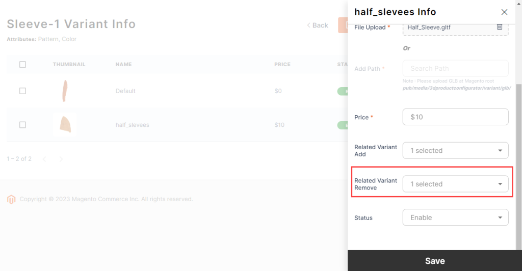 Can I Remove the Related Variants? Explain it With Example?