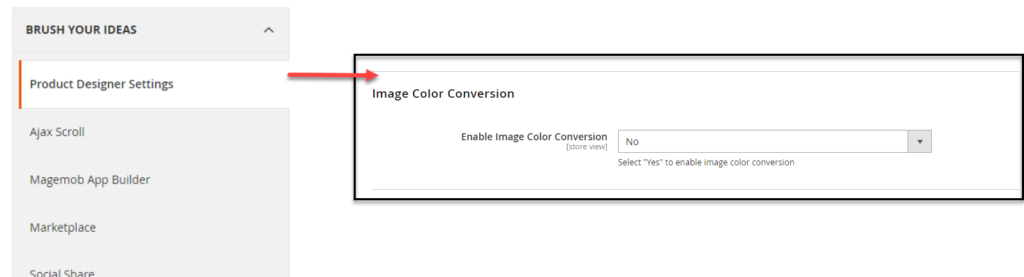 How to Enable Color Detection from Backend?