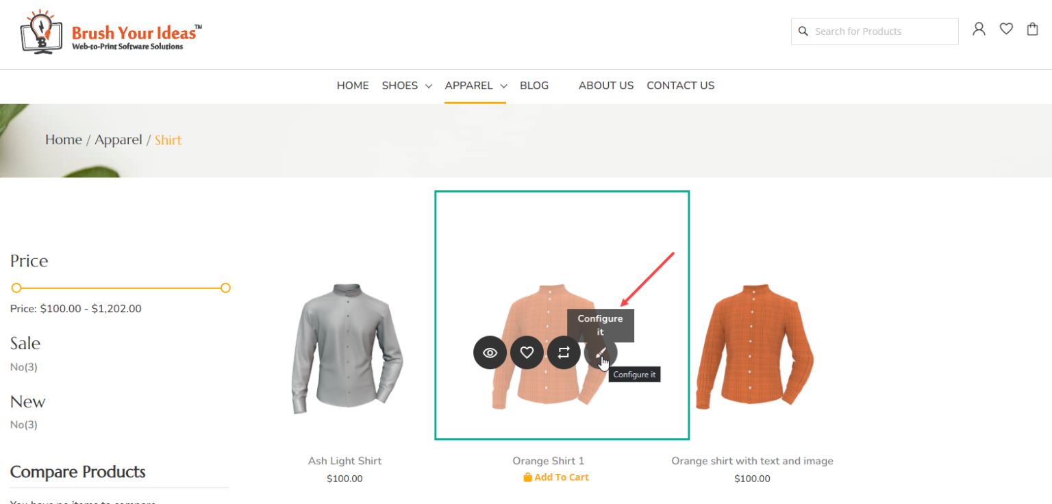 How to Enable Configure Button on Front?