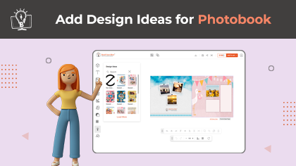 How Can I Add Design Ideas for Photo Album products? What Actions Can be Performed? | PrintXpand