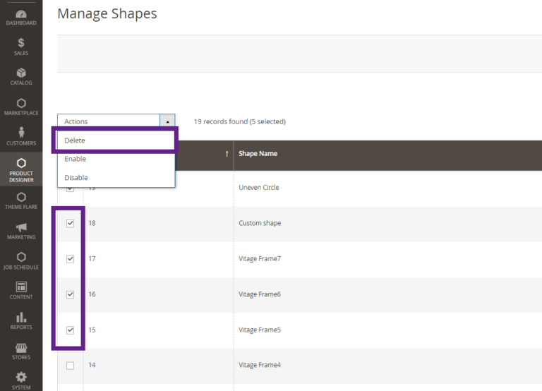 Can I Delete the Shapes?